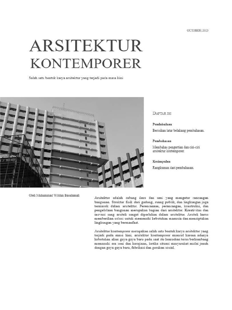 A - Tugas Individu Pengantar Arsitektur - MUHAMMAD WILDAN BASALAMAH ...