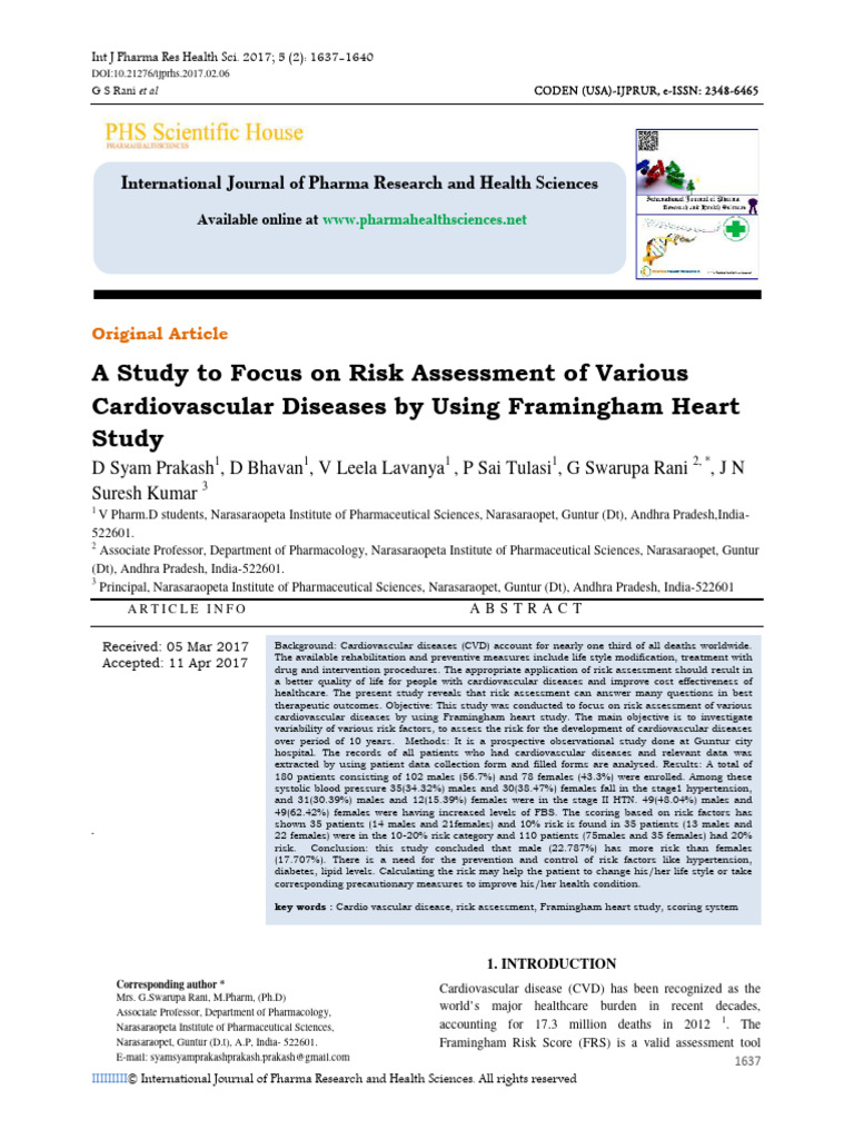 6.vol5 Issue2 2017 MS 15392 | PDF | Cardiovascular Diseases | Coronary Artery Disease
