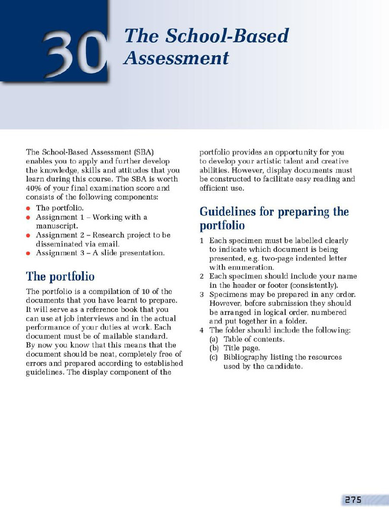 EDPM SBA Outline | PDF | Page Layout | Note (Typography)