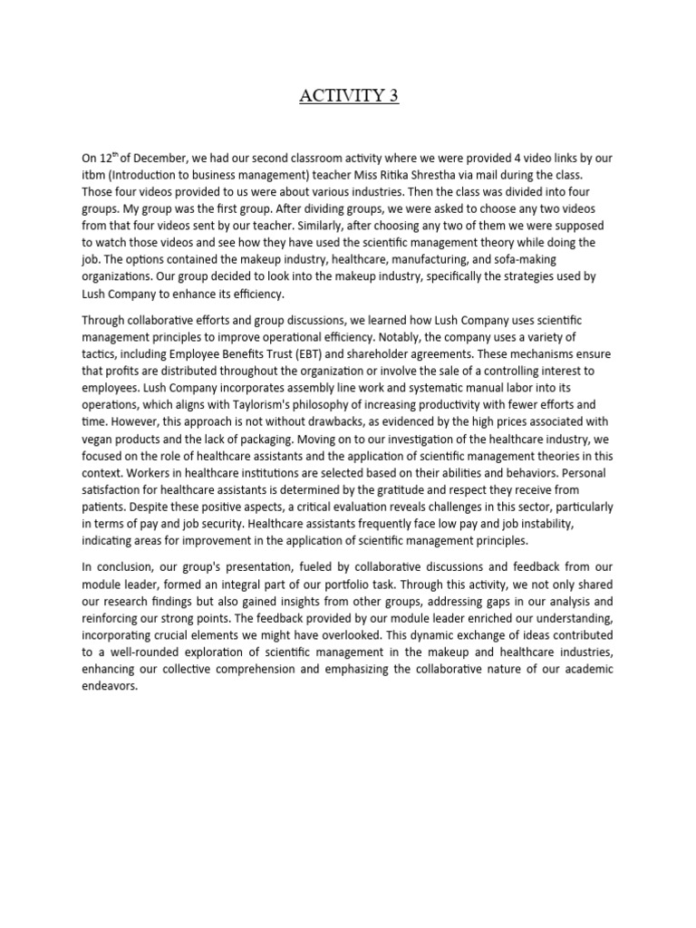 ACTIVITY 3 Itbm | PDF | Business | Economies ACTIVITY 3 Itbm | PDF | Business | Economies