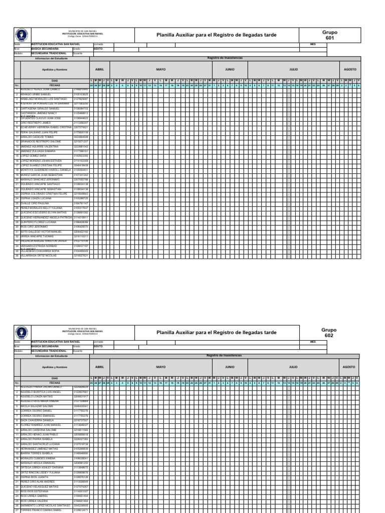 Reporte Llegas Tarde 2022 | PDF