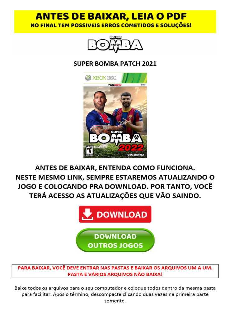 XBOX360 - Super Bomba Patch 2022 | PDF | Pen-drive | Xbox 360
