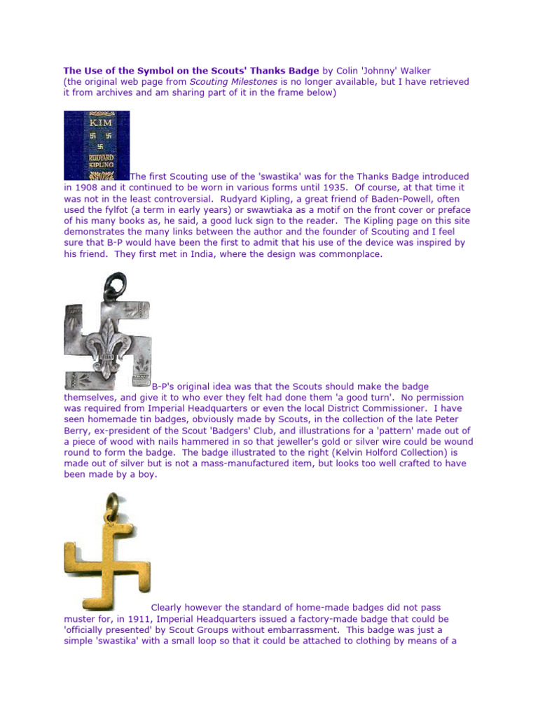 The Use of The Symbol On The Scouts | PDF | Scouting