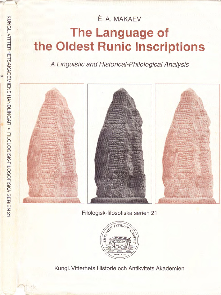 Dokumen - Pub The Language of The Oldest Runic Inscriptions A ...