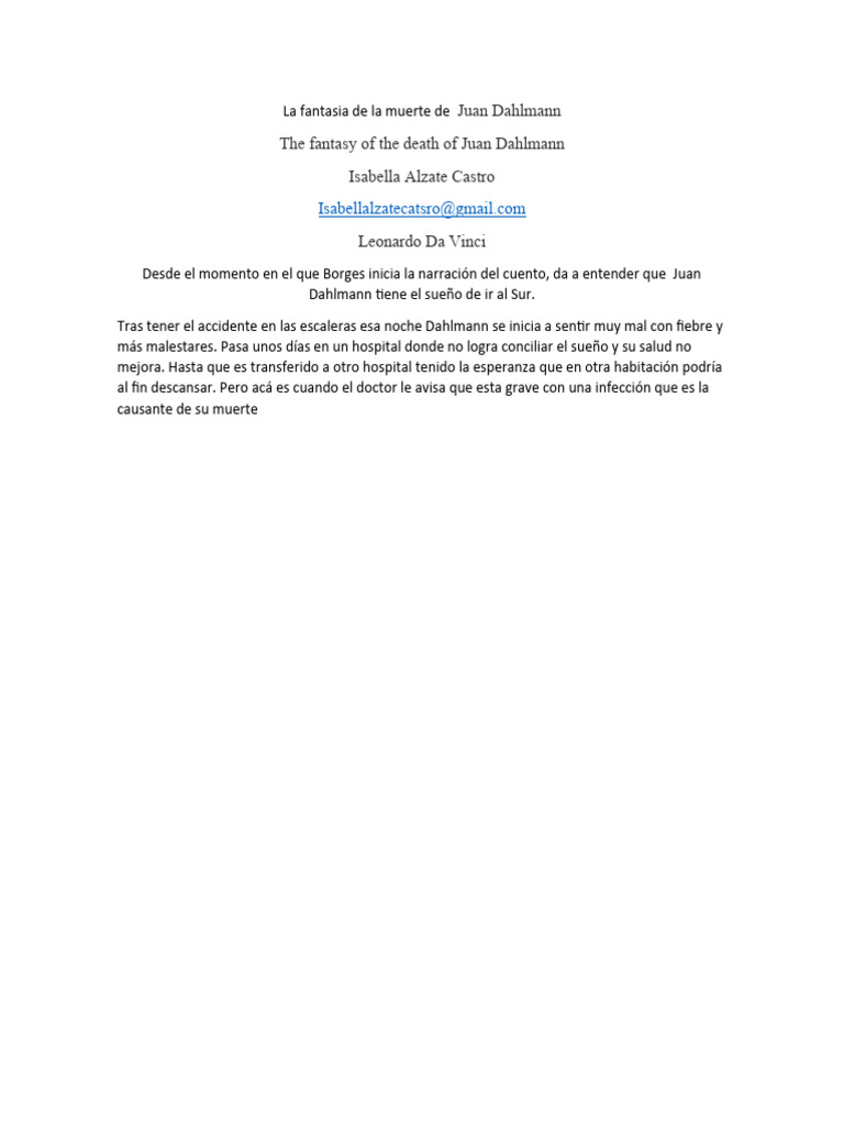 Cuento El Sur Borges | PDF