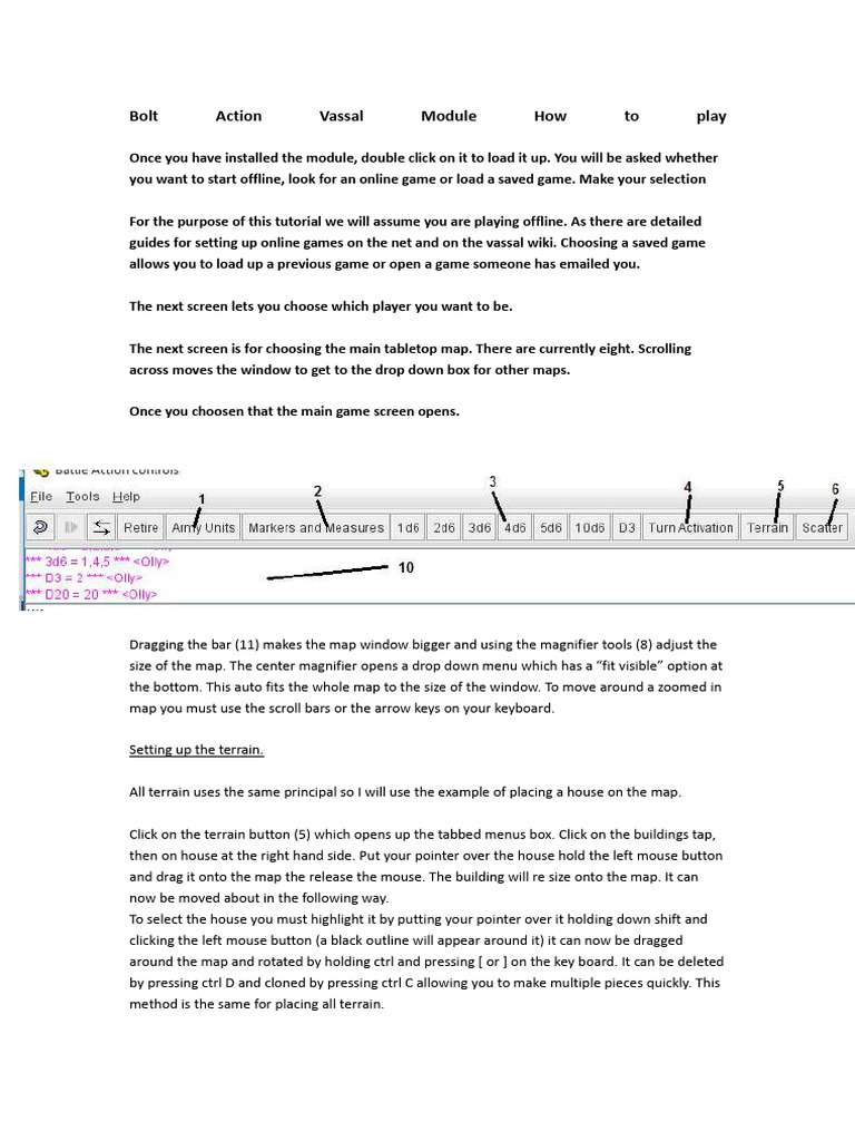 Bolt Action Vassal Module How To Play | PDF | Human–Computer Interaction | Computing
