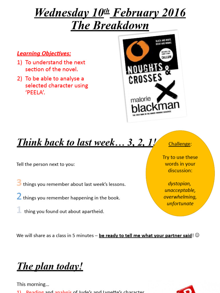 Lesson 6 - Analysing Character | PDF