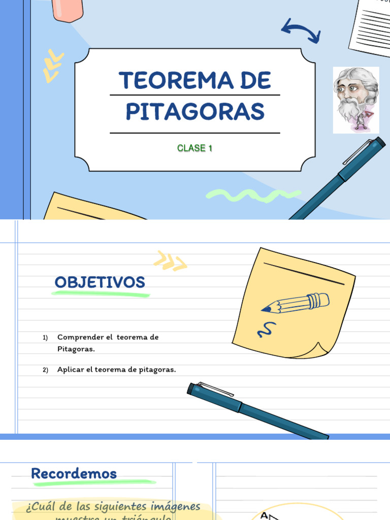 Teorema de Pitagoras | PDF | Triángulo | Matemáticas