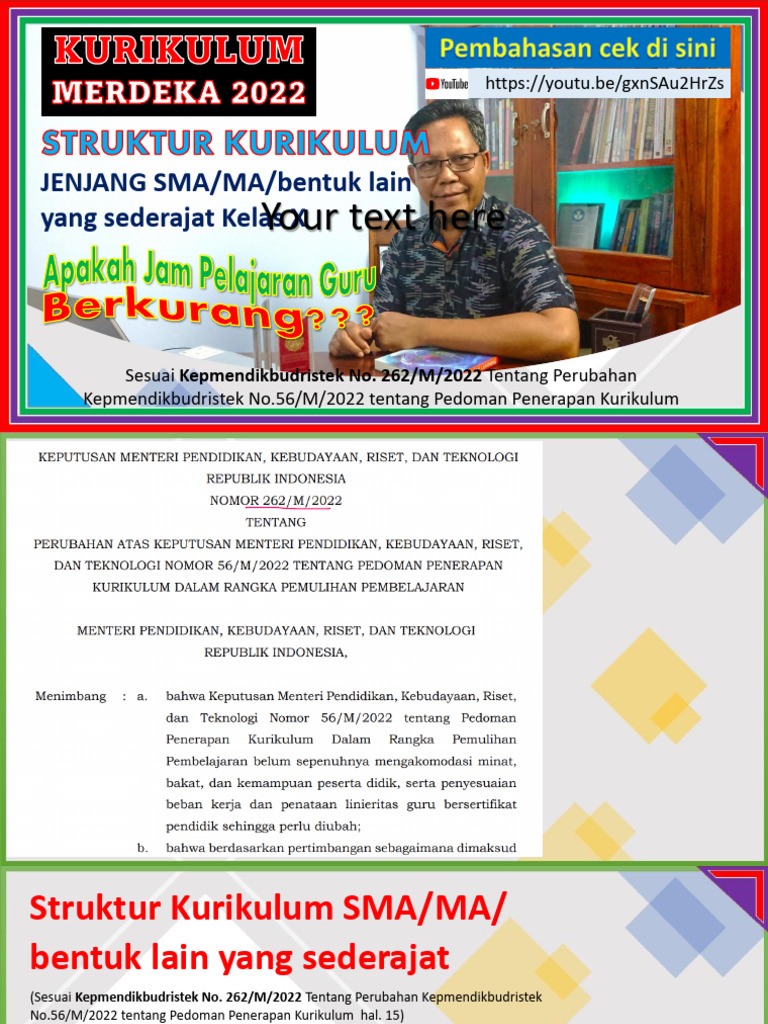 Struktur Kur SMA Kelas X Edit | PDF