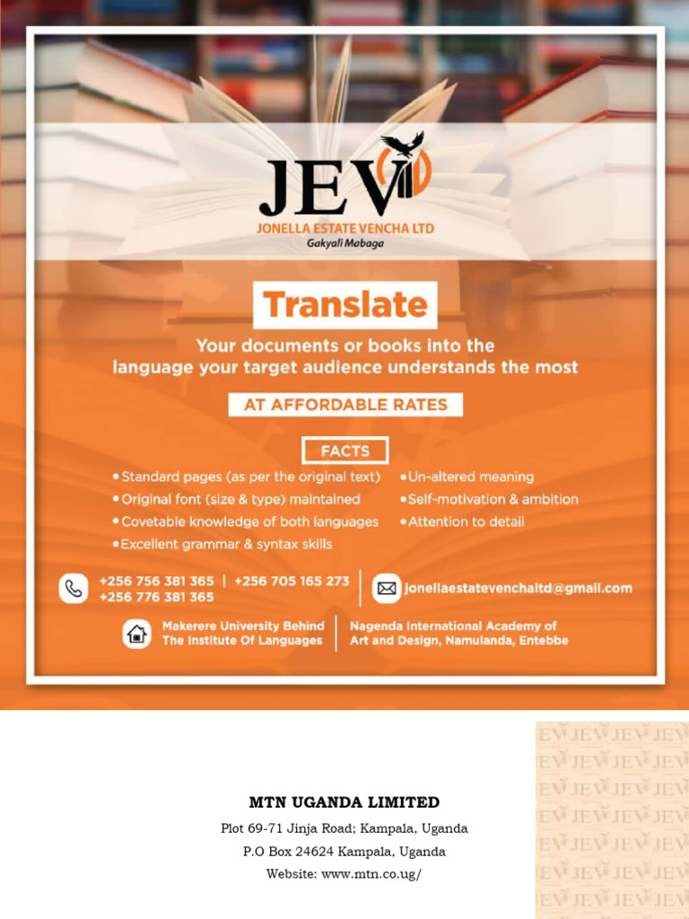 Translation Proposal For MTN | PDF | Translations | Communication