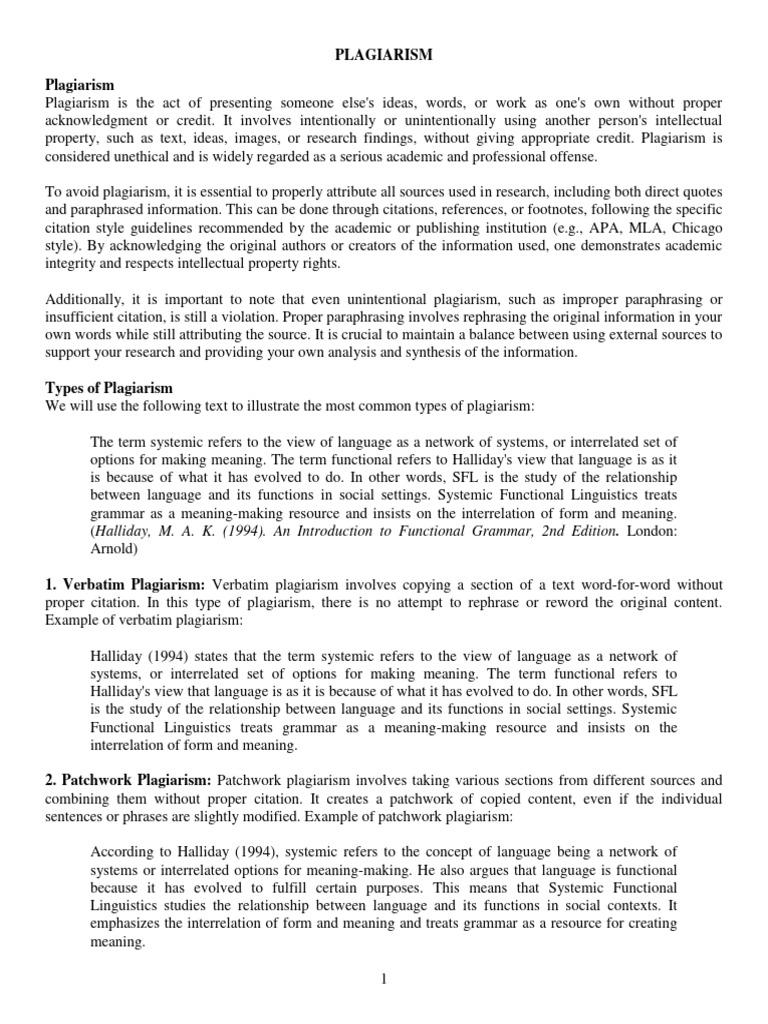 Plagiarism & Turabian Referencing Style | PDF | Citation | A Manual For ...