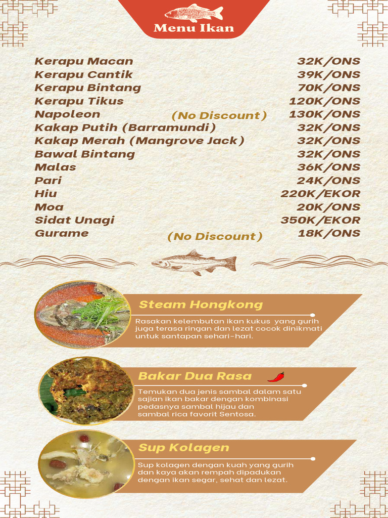 Buku Menu Sentosa Bandung | PDF