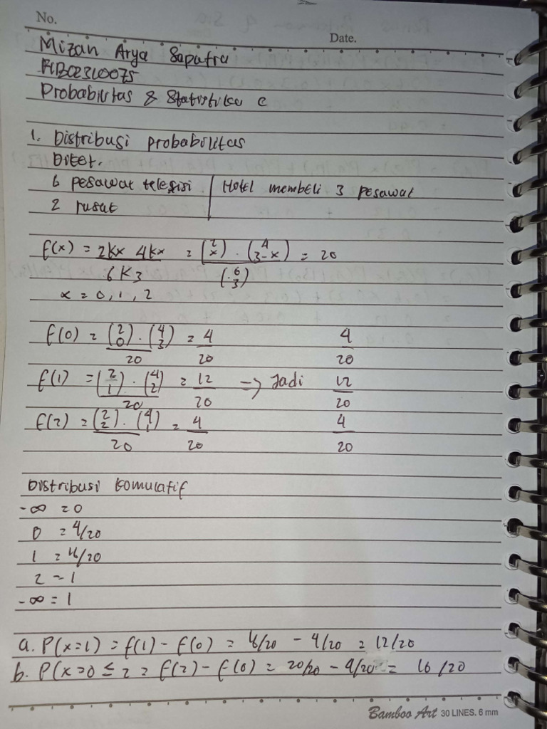 Tugas 5 Probstat Compressed | PDF