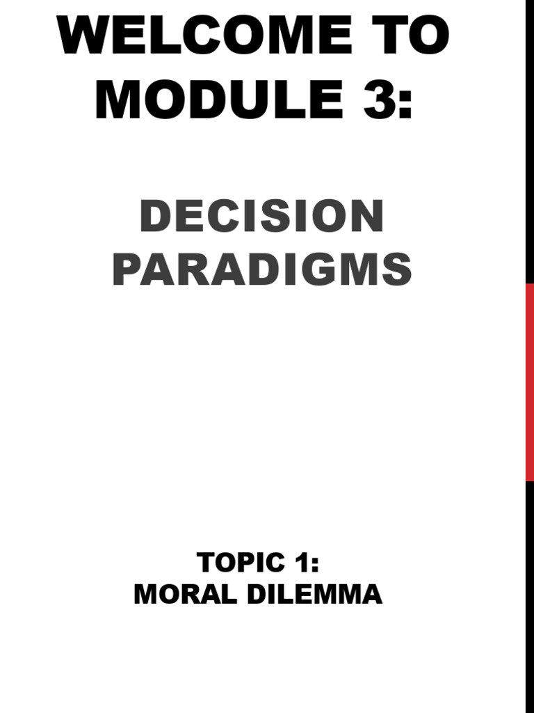 Understanding Moral Dilemmas and Choices | PDF