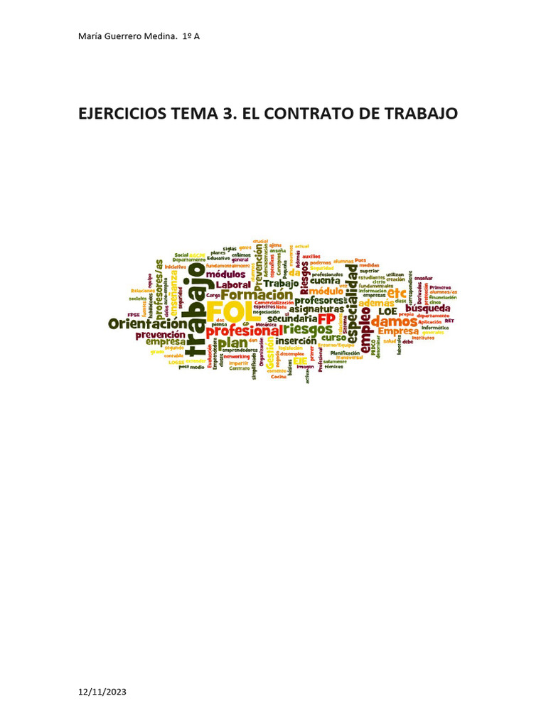 Fol Tema 3 | PDF | Tiempo de trabajo