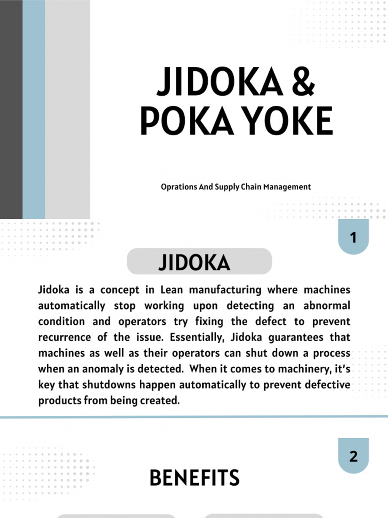 Jidoka & Poka Yoke | PDF