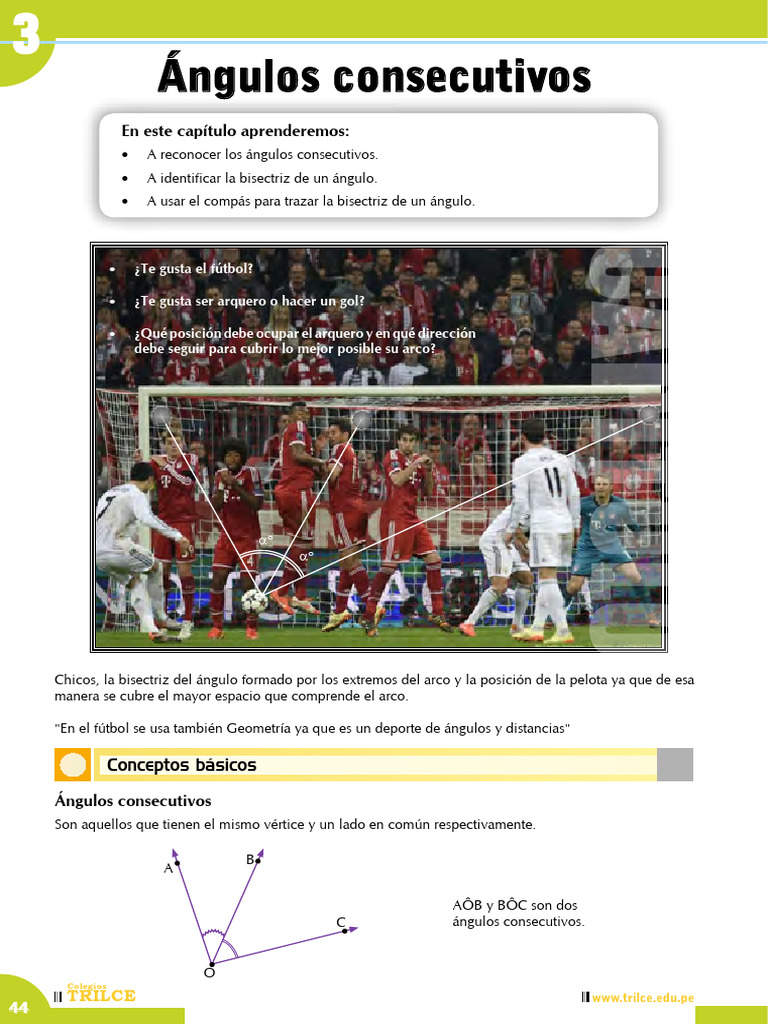 Tema 7 Angulos Consecutivos | PDF | Ángulo | Matemáticas