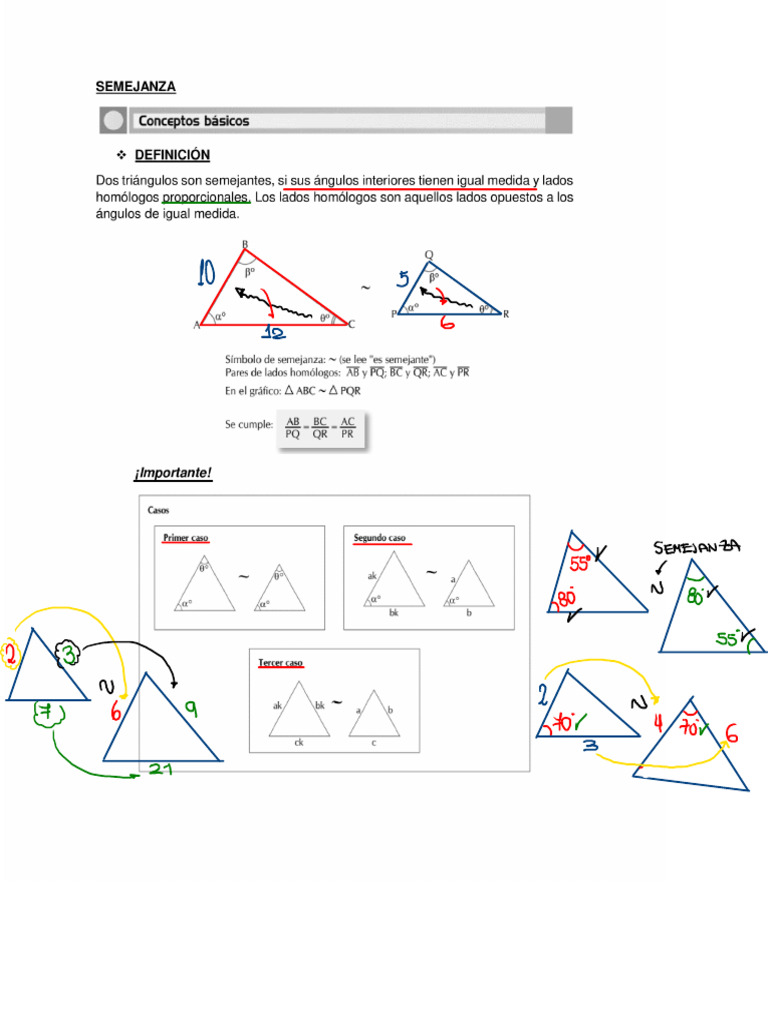 Tema Semejanza - Escala | PDF