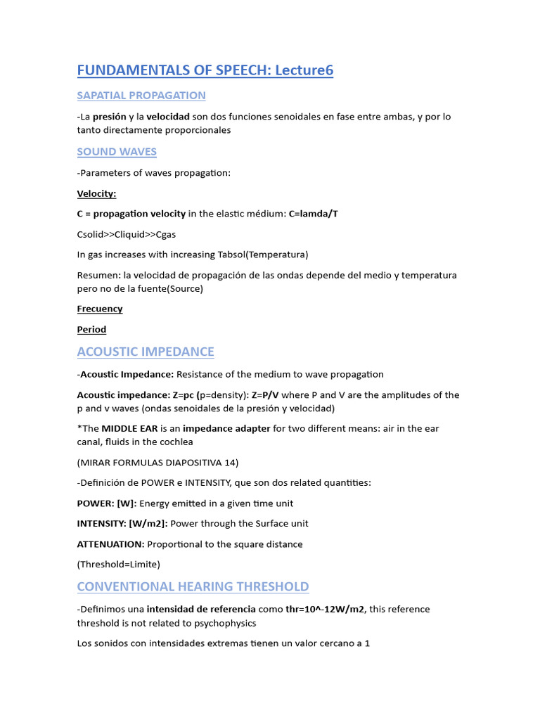 Fundamentals of Speech | PDF | Waves | Decibel
