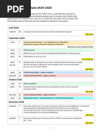 Calendrier universitaire 2024-2025 UQAT | PDF | Calendrier