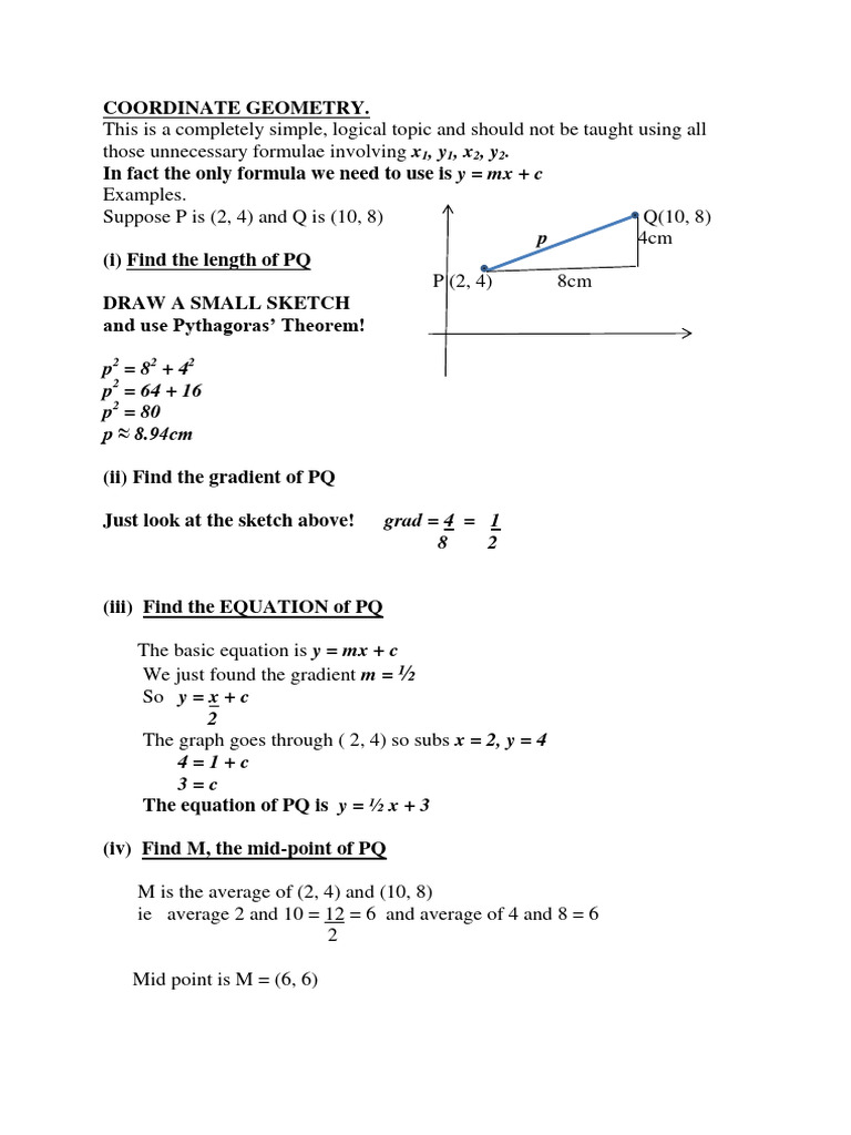 7 Coordinate Geometry | PDF | Perpendicular | Euclid