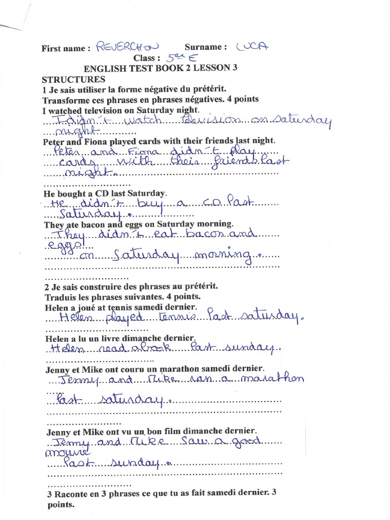 Devoir Anglais | PDF