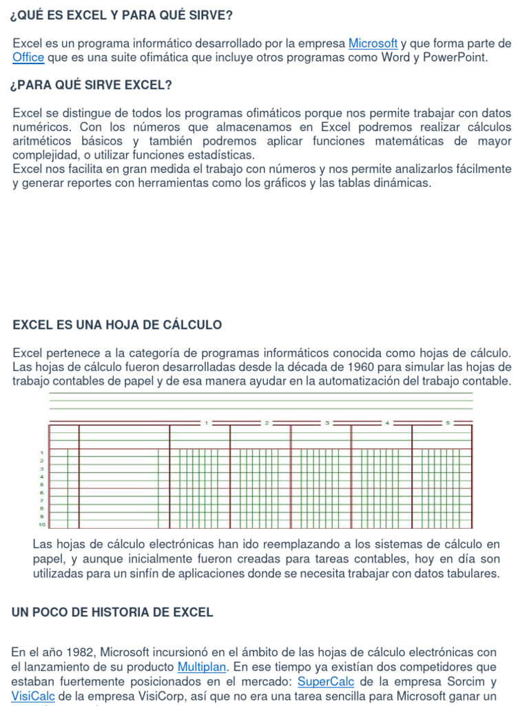 Clase 1 - Calculo y Operaciones Basicas y Jerarquia de Operaciones en Excel | PDF | Microsoft ...