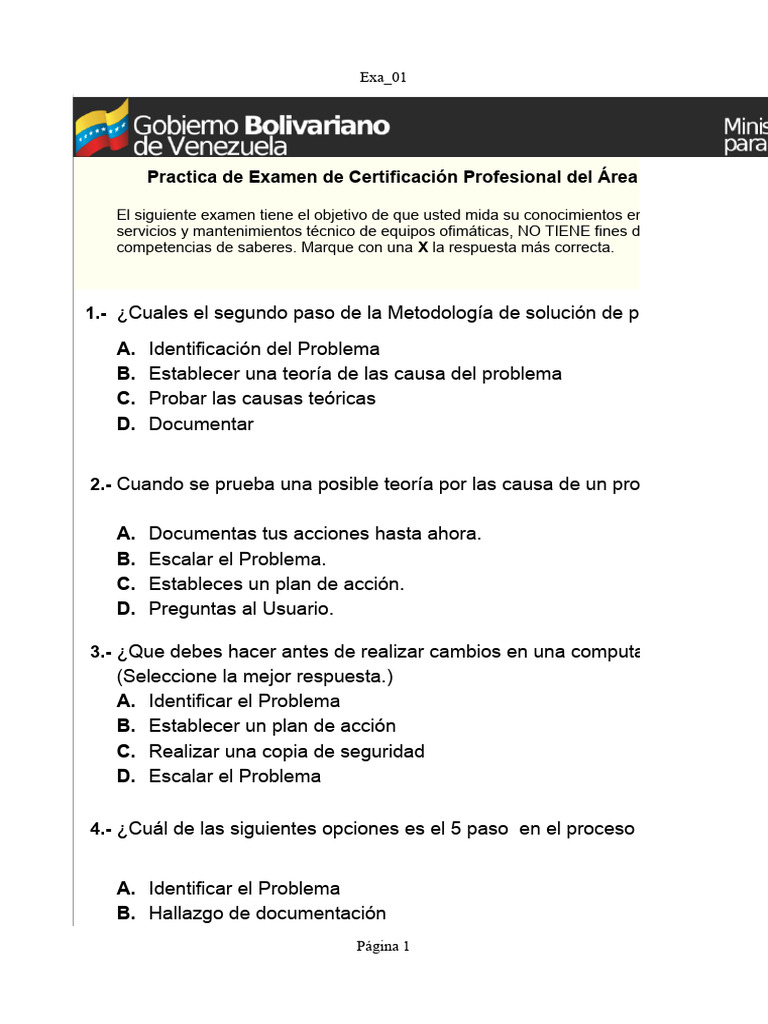 Practica para El Examen CompTIA A+ 220-901 - v2 | PDF | Arranque | Bios Practica para El Examen CompTIA A+ 220-901 - v2 | PDF | Arranque | Bios