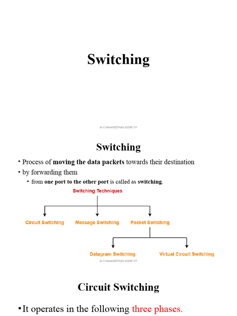 Switching | PDF | Packet Switching | Network Packet