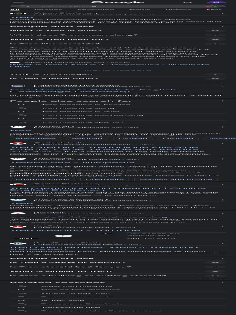 Tren Meaning - Google Search | PDF | Andrology | Drugs