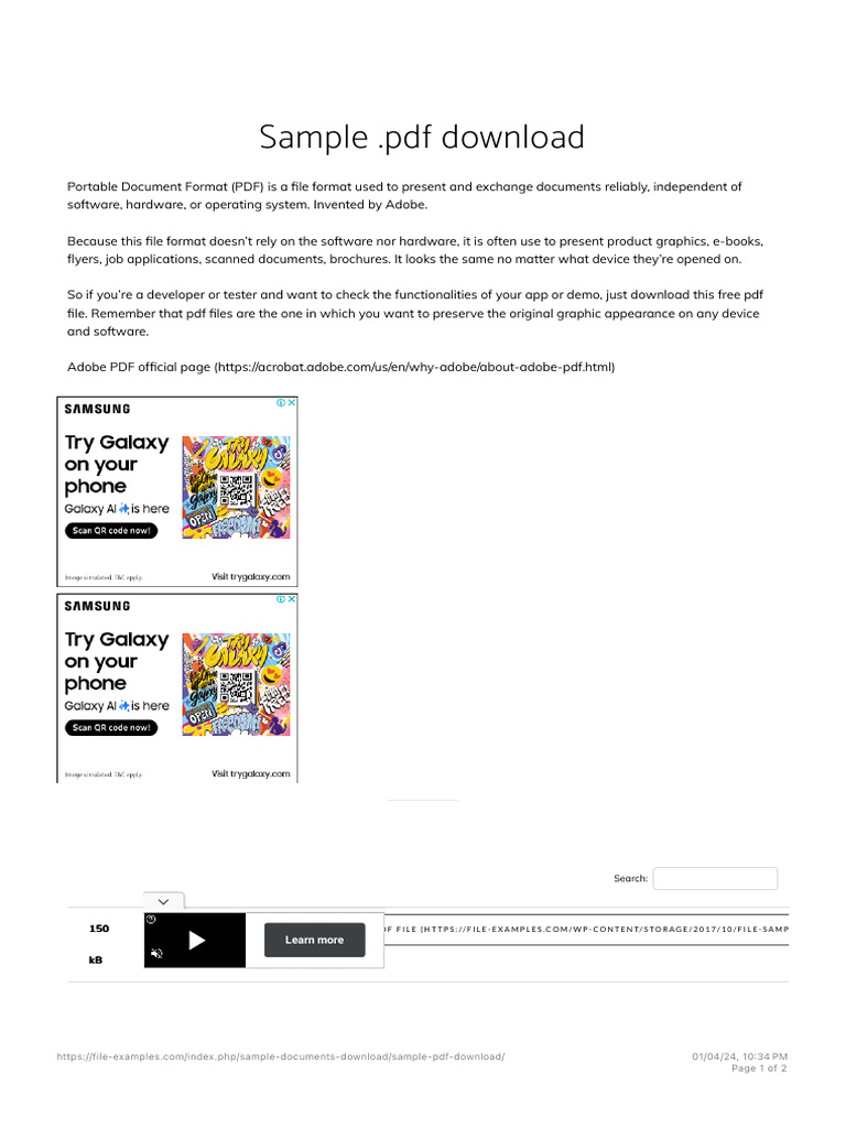 Sample .PDF Download - File Examples Download | PDF | Computer Science | Application Software