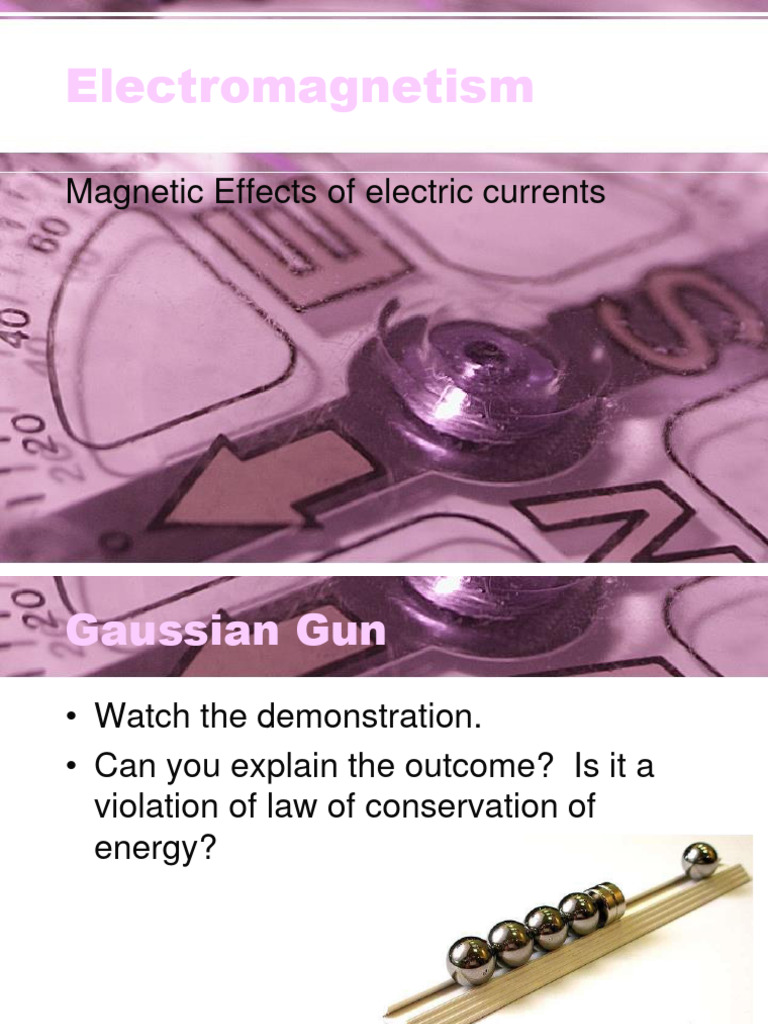 5.4 Magnetic Effect - Electromagnetism | PDF | Magnetic Field | Force