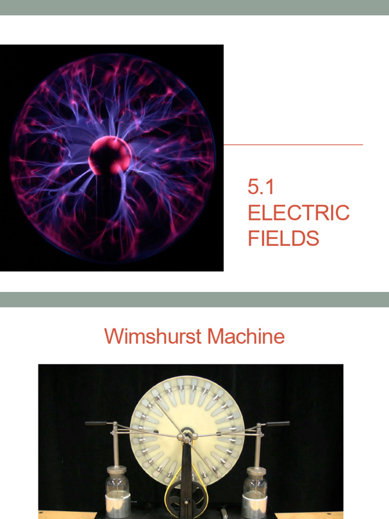5.1 Electric Fields | PDF | Electric Field | Electronvolt