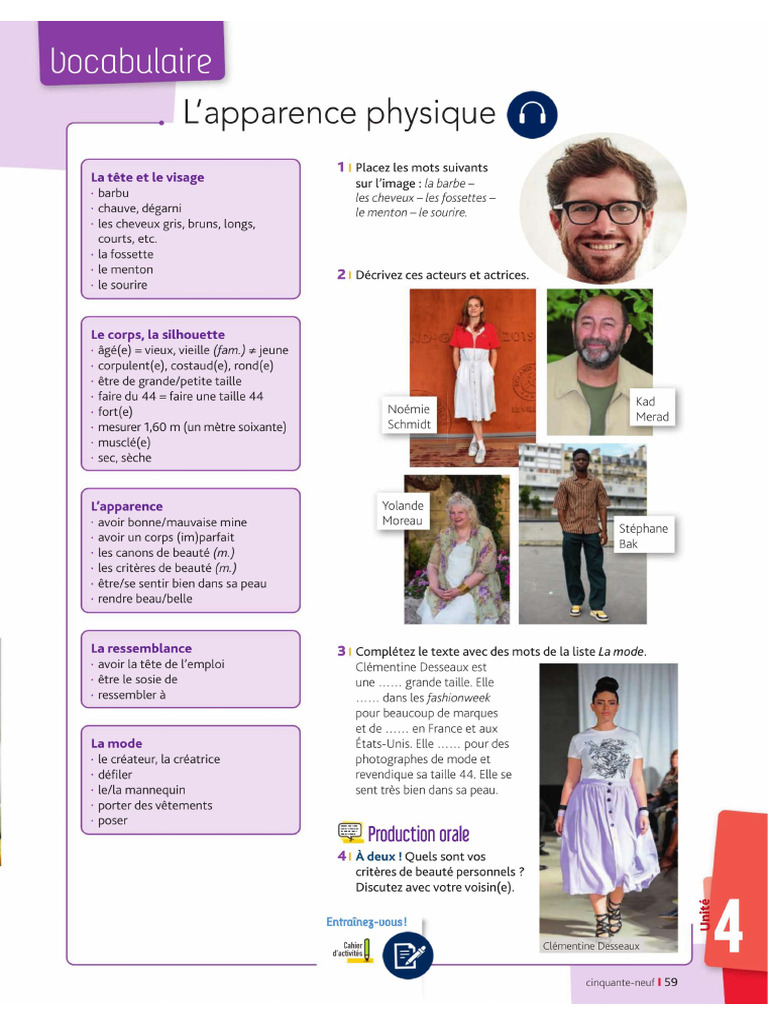 Livre p59 Apparence Physique | PDF