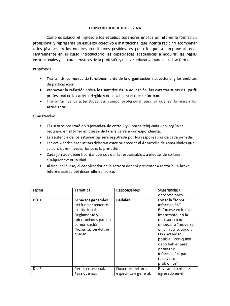 Curso Introductorio 2024 | PDF Curso Introductorio 2024 | PDF