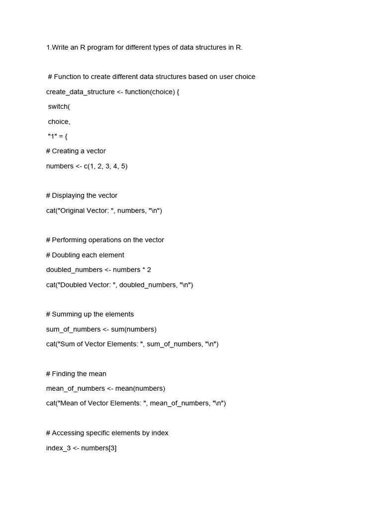 R Lab Program Pdf Applied Mathematics Computer Programming 0319