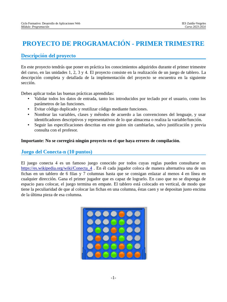 PROG ProyectoPrimerTrimestre | PDF | Programa de computadora | Programación