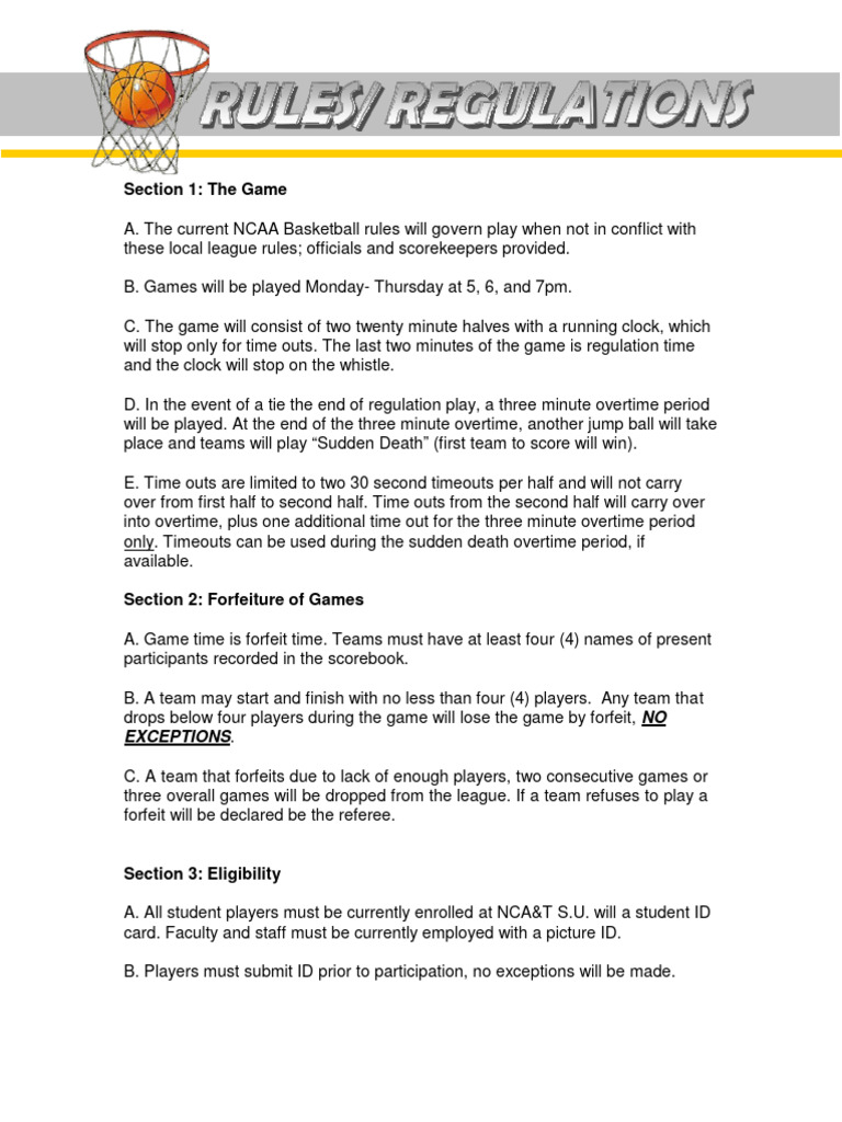 Basketball-Rules March2014 | PDF | Sports | Sports Rules And Regulations