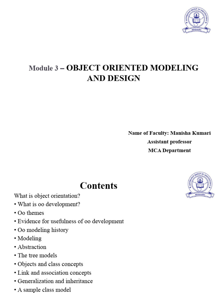 3.object Oriented | PDF | Conceptual Model | Object (Computer Science)