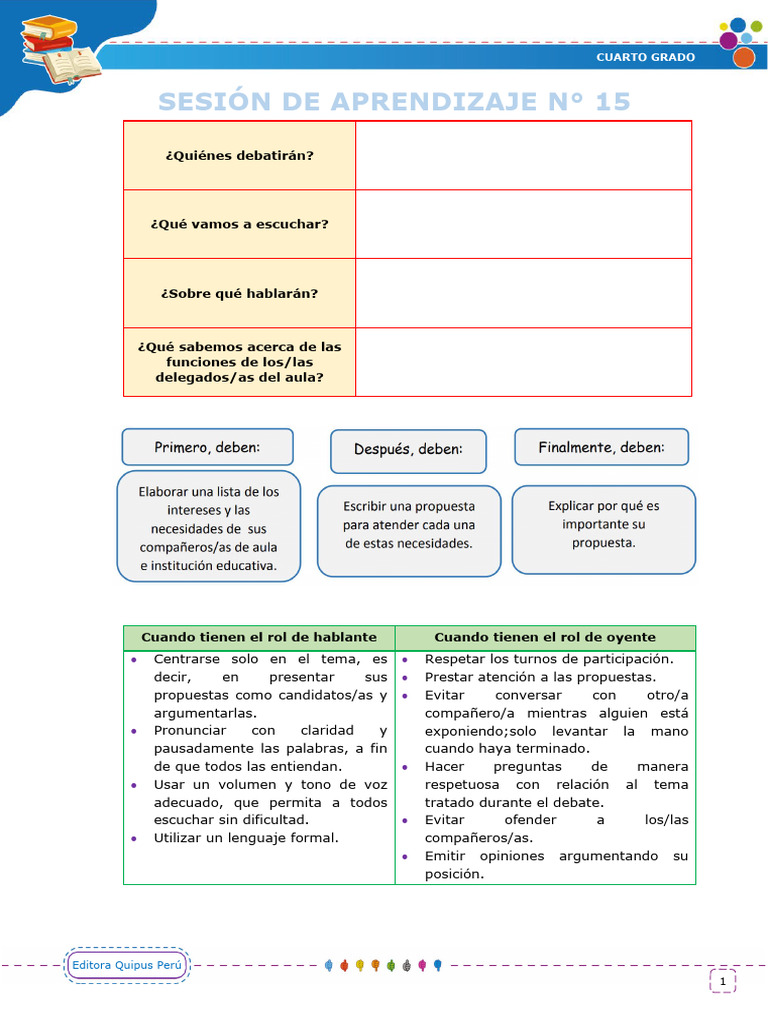 Anexo de Sesiones de Aprendizaje - Semana 3 - UDA 1 - Editora Quipus Perú | PDF | Jesús | Última ...