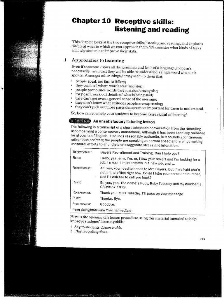 Teaching Listening | PDF