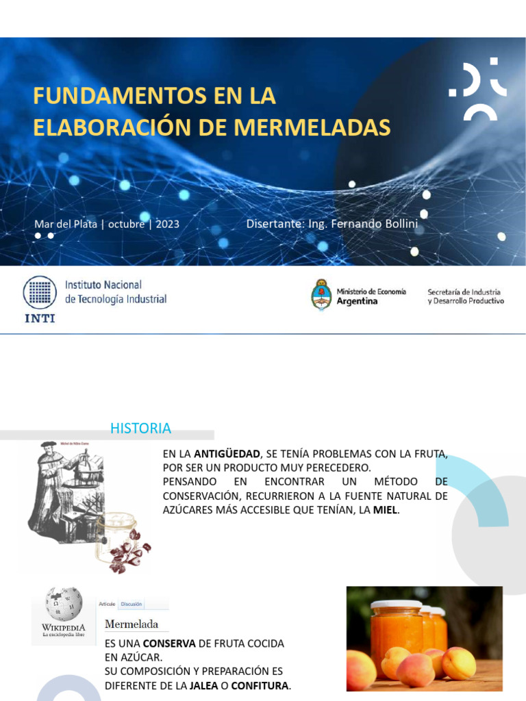 Presentación Mermeladas Parte 1 | PDF | Agua | Fruta