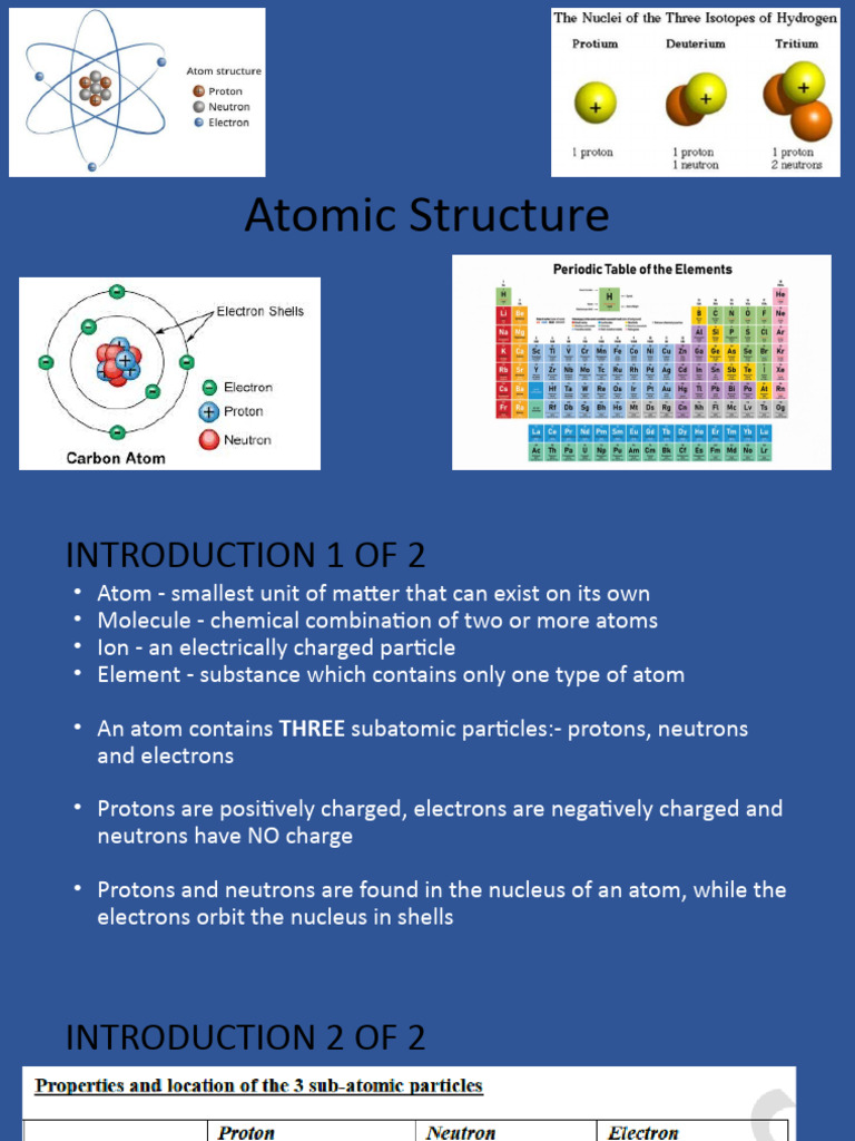 3rd Form Atomic Structure Revised | PDF | Ion | Atoms