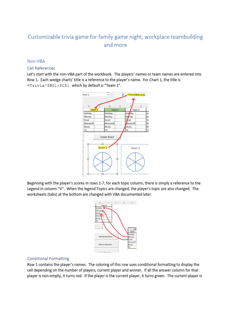 Trivia Tutorial | PDF | Chart | Worksheet