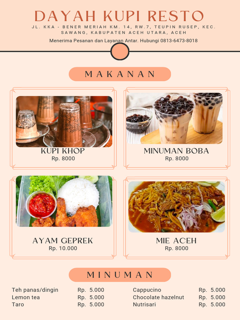Daftar Menu Makan Siang Men | PDF