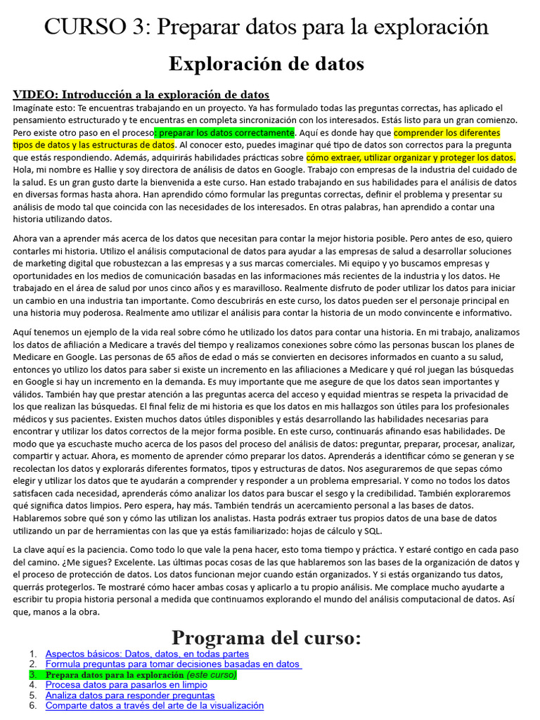 Curso 3 Analisis de Datos | PDF | Bases de datos | Cookie HTTP