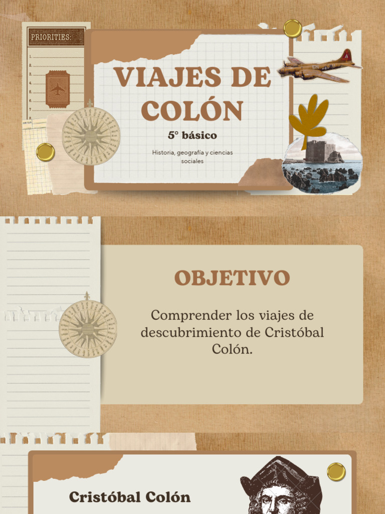 Clase 3-5° Viajes de Colón | PDF