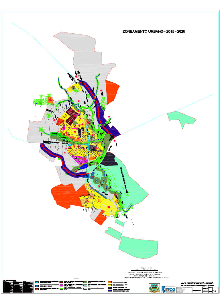 Mapa de Zoneamento Urbano - Anexo I | PDF