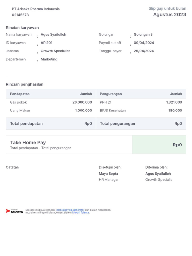 Slip Gaji | PDF