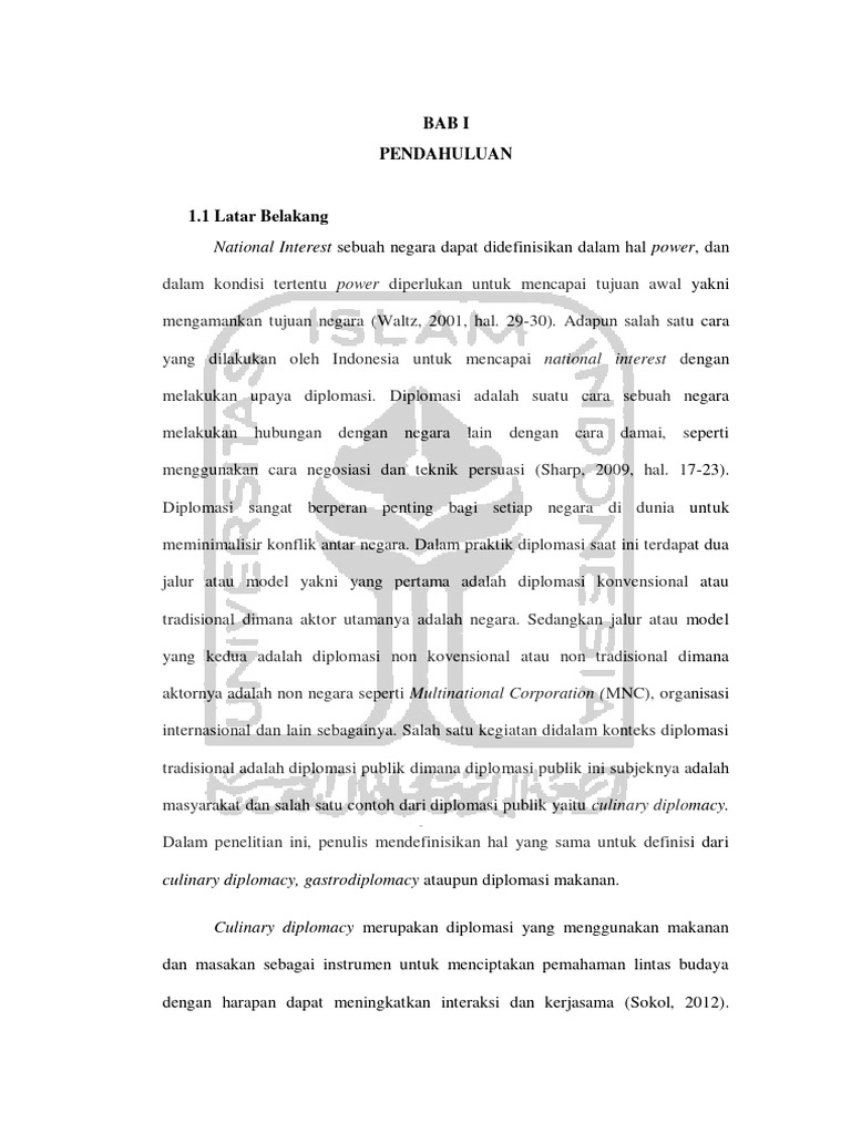 Proposal Bab 1 | PDF